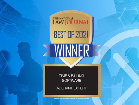Aderant Expert Voted Number One Time and Billing Solution by The ...