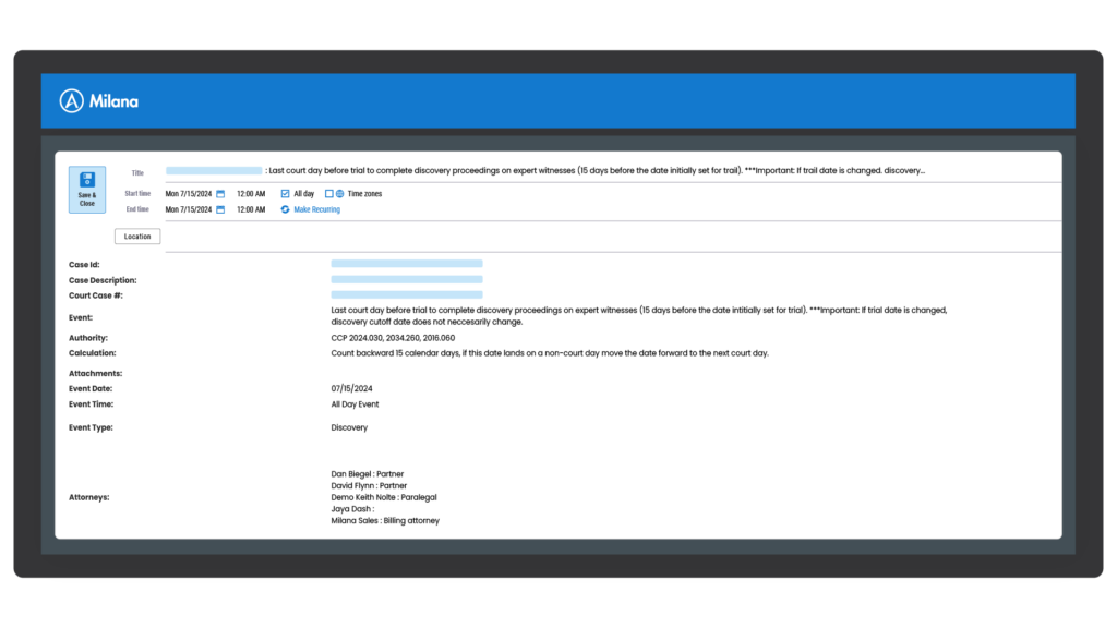 Aderant Milana - Empower Your Attorneys and Protect Your Firm - Aderant
