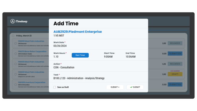 Aderant iTimekeep - The Number 1 Lawyer-Selected Timekeeping Solution ...