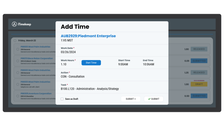 Aderant iTimekeep - The Number 1 Lawyer-Selected Timekeeping Solution ...