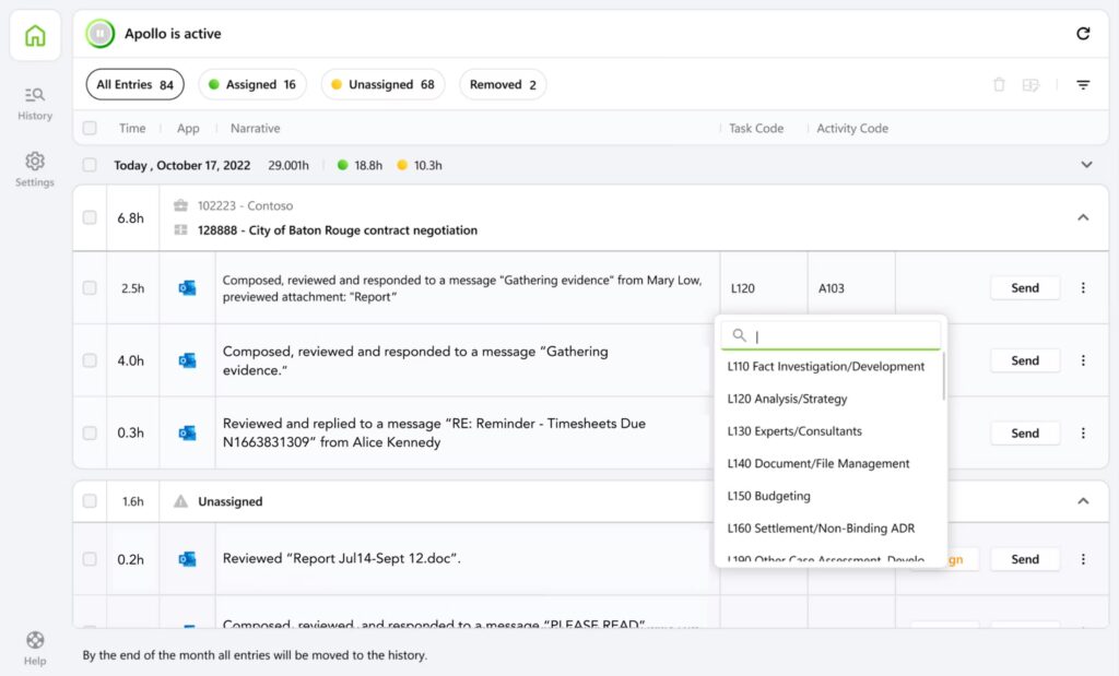 Apollo - AI-powered Time Capture for Legal Professionals - Aderant