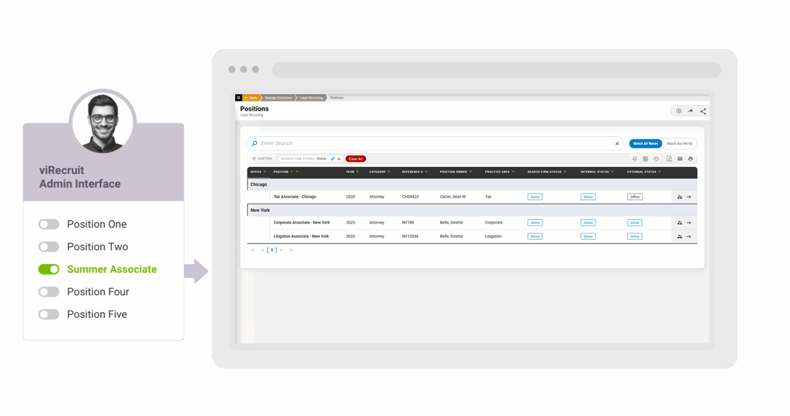 viRecruit - Robust Applicant Tracking System - Aderant