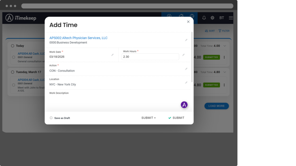 Aderant iTimekeep - AI-Powered Timekeeping. Built for Faster Work-to ...